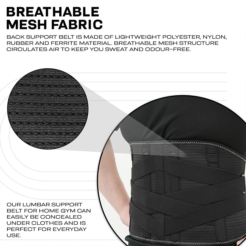 RDX PB Adjustable Waist Support Belt Lumber Padded for Lower Back Pain ...